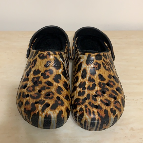 CROCS | Shoes | Unisex Leopard Furry Crocs | Poshmark